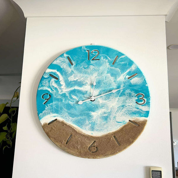 60cm Sky Blue Ocean Clock – mini murray and me