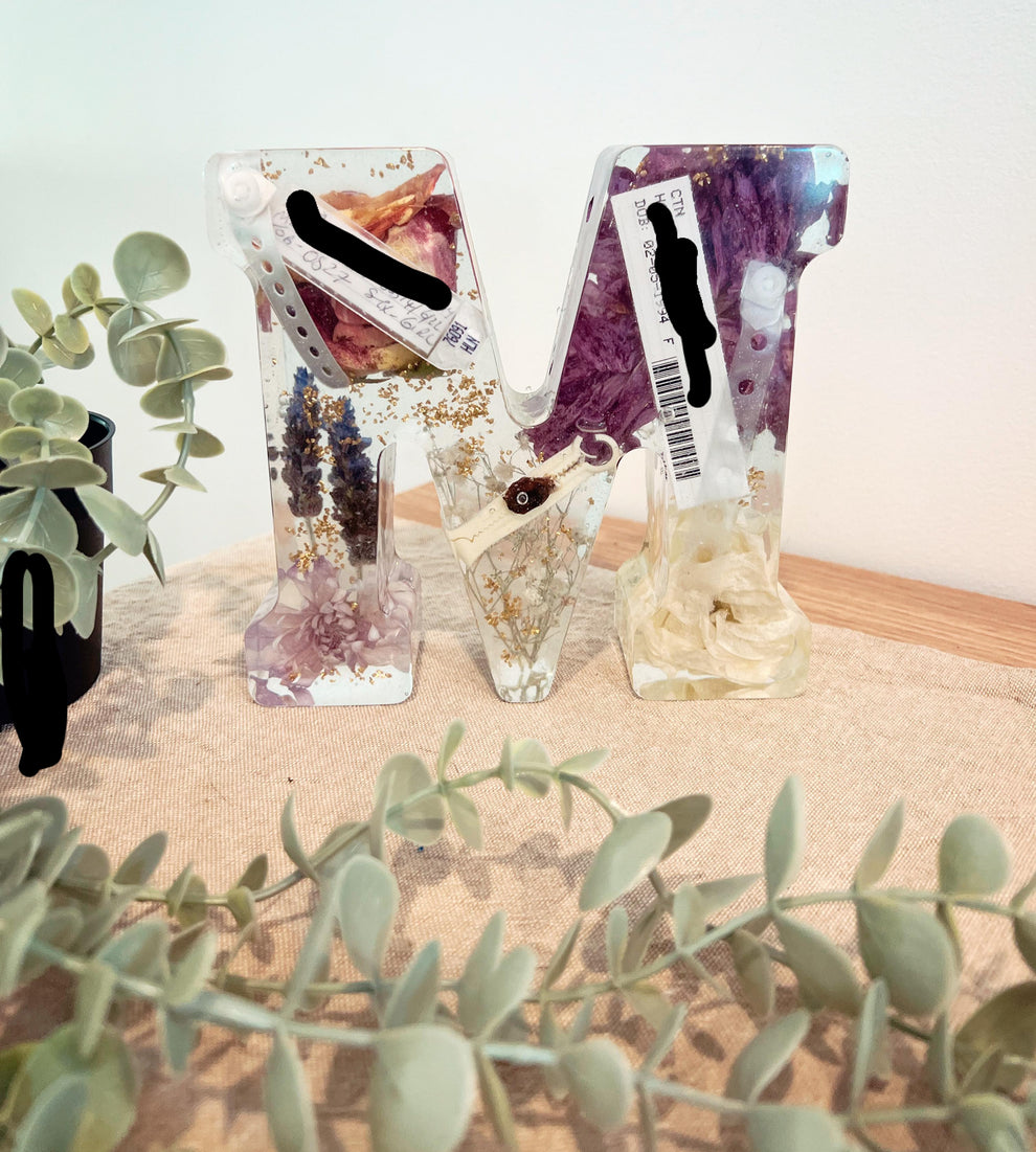 Initial baby keepsake – mini murray and me